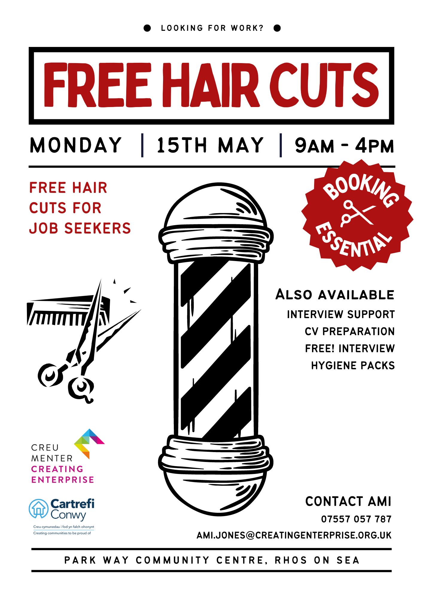 Free Hair Cuts for Job Seekers! - Creating Enterprise