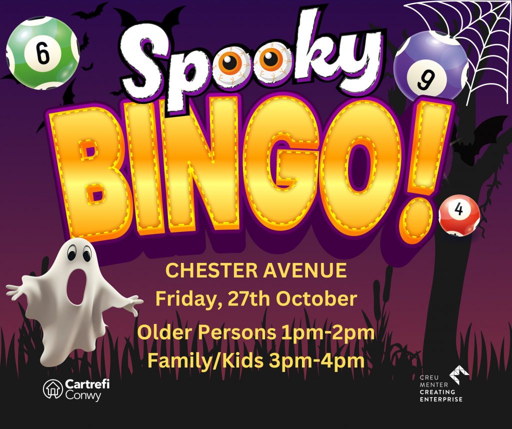 SPOOKY BINGO - Chester Avenue, Friday 27th October - Creating Enterprise