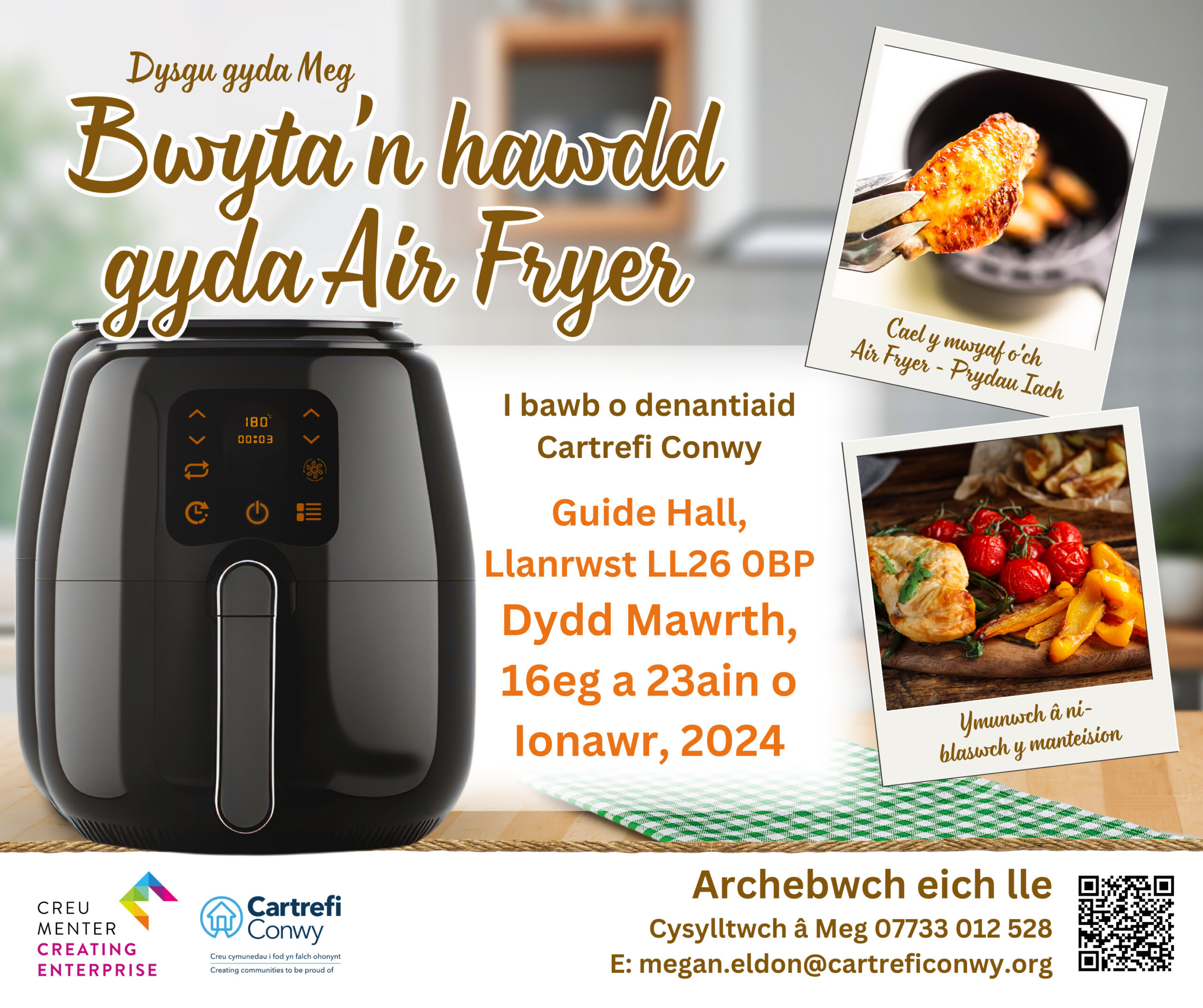 AIR FRYER EASY EATS ... learn with Meg (Llanrwst) - Creating Enterprise