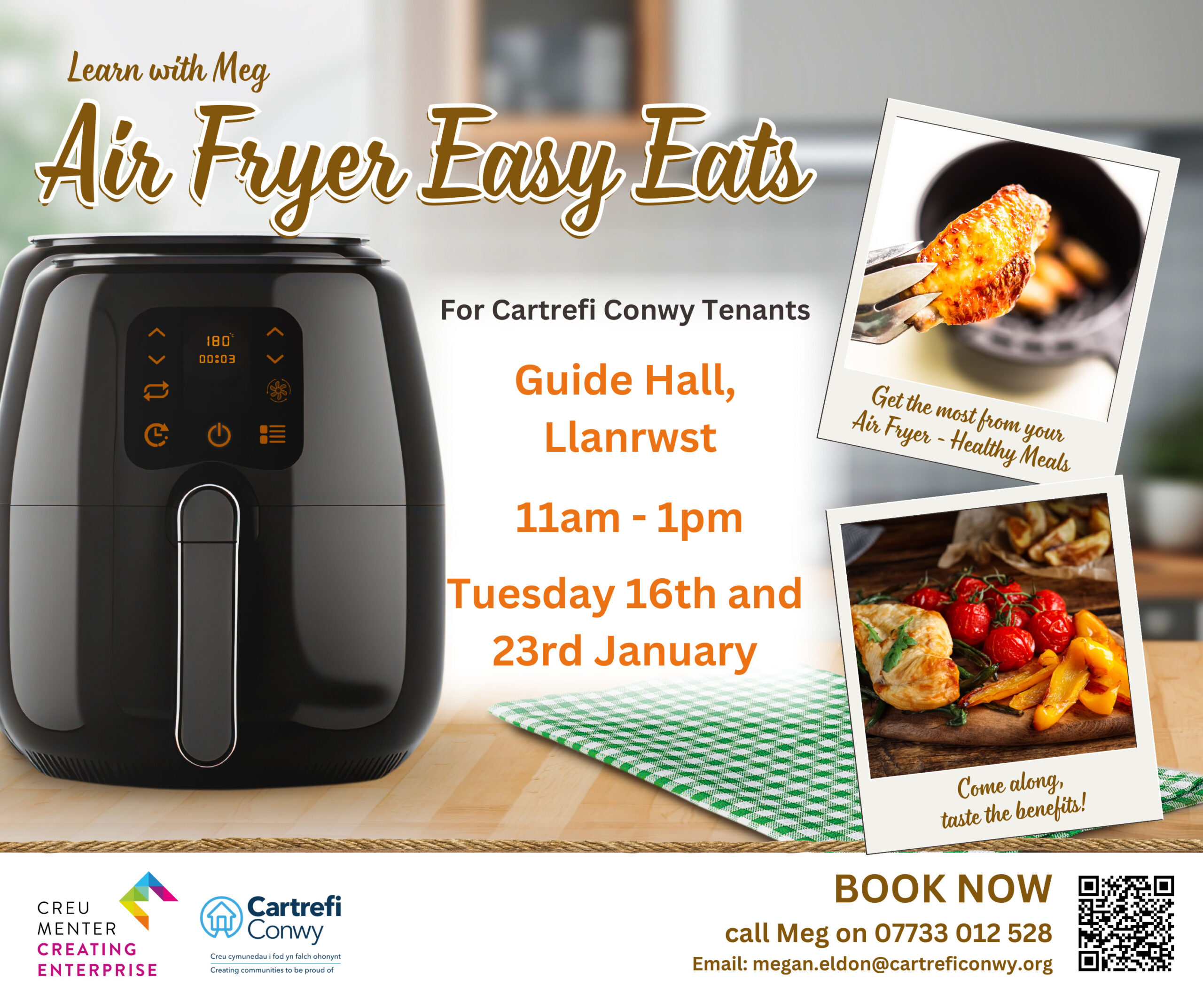 AIR FRYER EASY EATS ... learn with Meg (Llanrwst) - Creating Enterprise