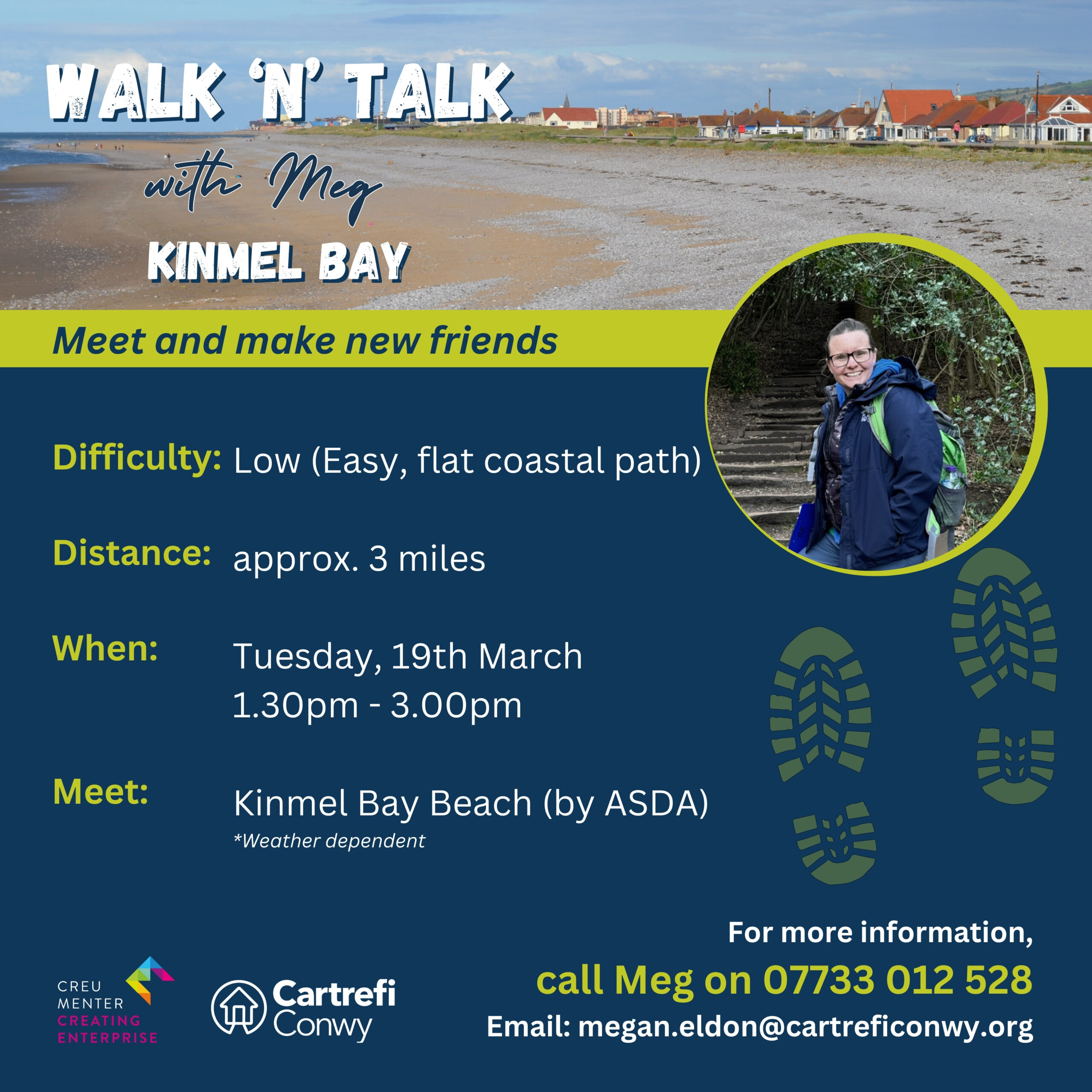 WALK 'n' TALK - 19th May, Kinmel Bay - Creating Enterprise
