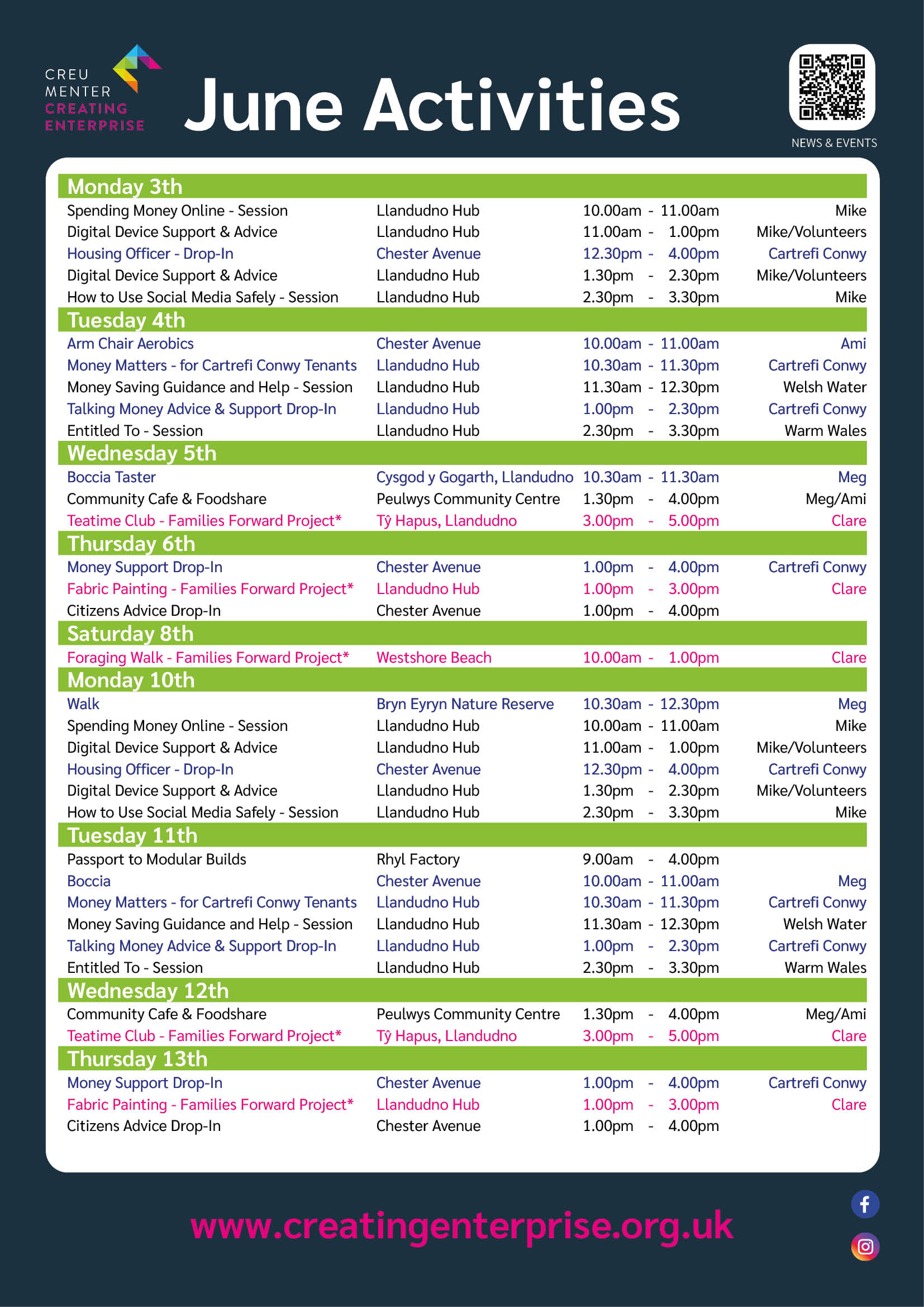 JUNE ... What's On - Creating Enterprise