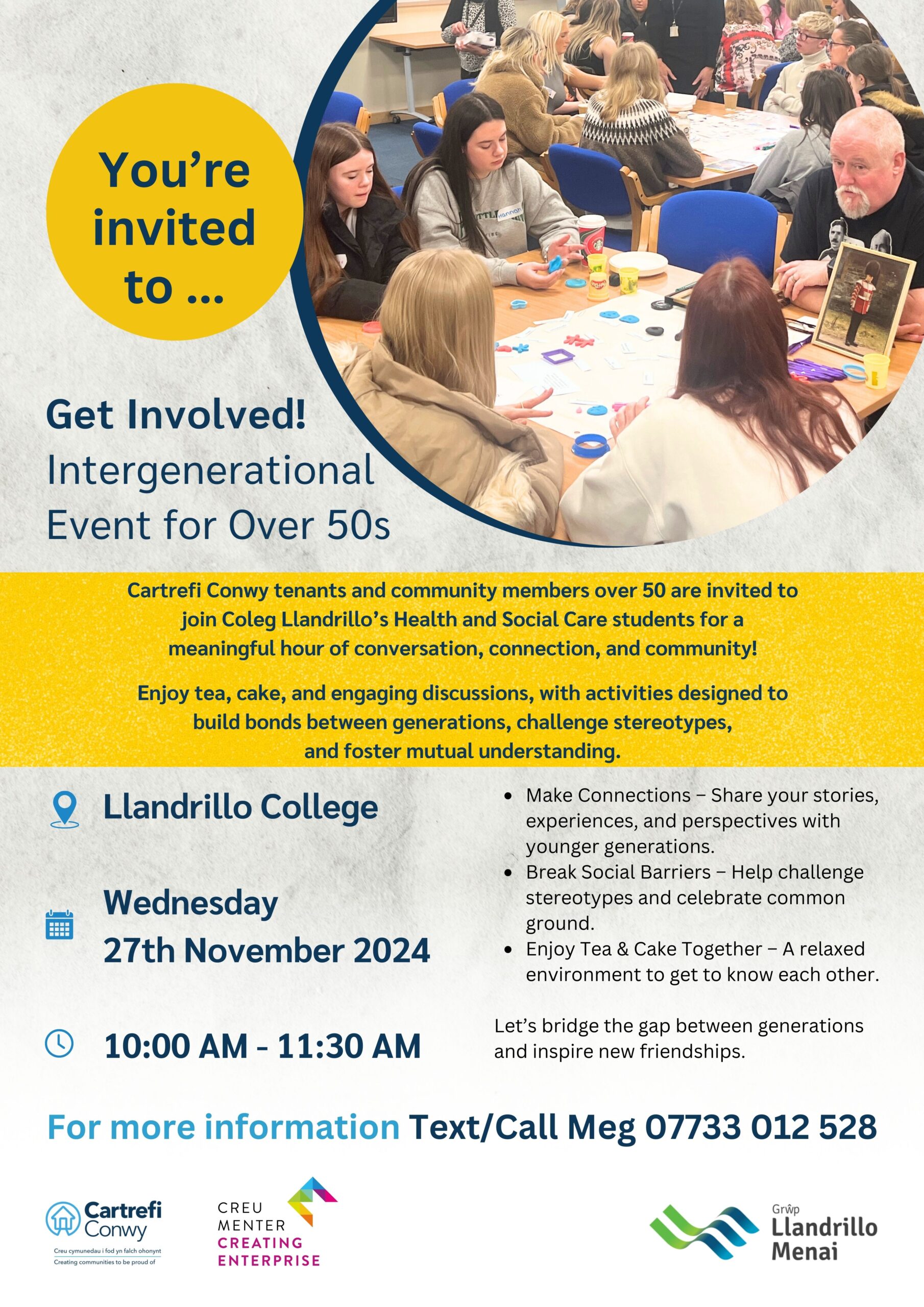 Intergenerational Event for Over 50s - Creating Enterprise